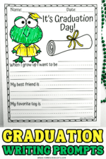 Kindergarten Graduation Worksheet (Free Writing Prompts)