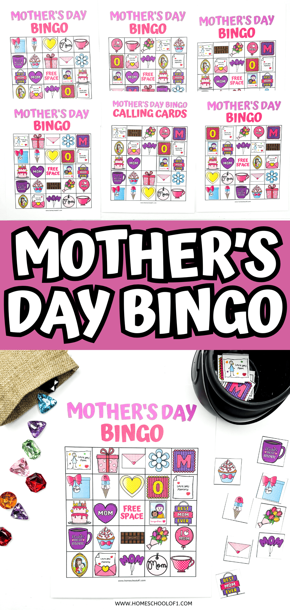 Free Printable Mother's Day Bingo Game for Kids