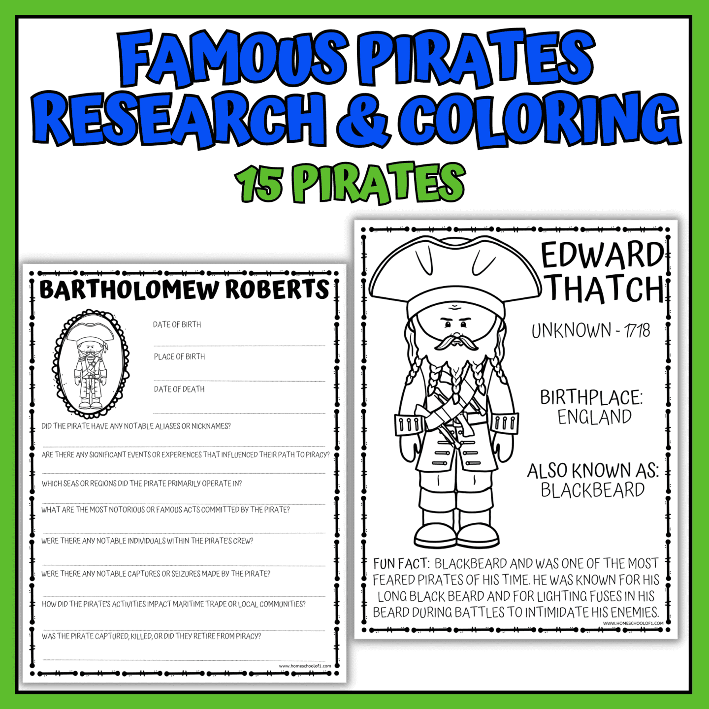 15 Pirate Activities for Middle School