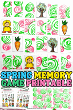 Free Spring Memory Game Printable
