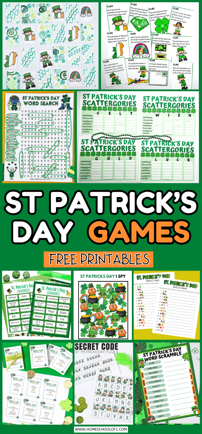 Free Printable St Patrick’s Day Games
