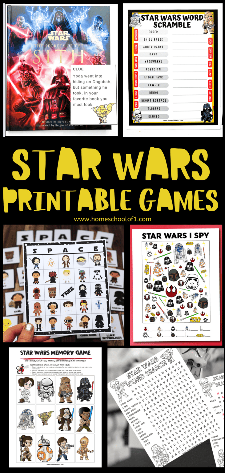 15 Star Wars Printable Games for Kids