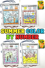 Free Summer Color by Number Printables