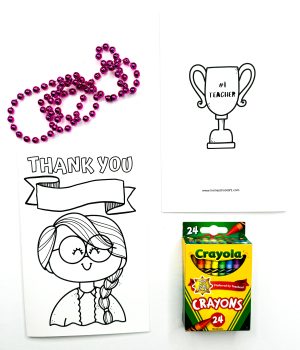 Free Printable Teacher Appreciation Cards to Color