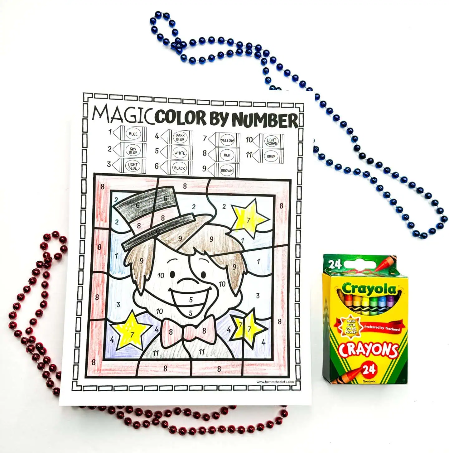9 Free Magic Color By Number Worksheets