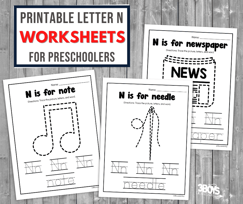 15 Letter N Activities for Preschool (Crafts & Worksheets)