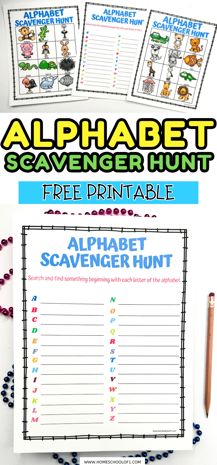 Free Alphabet Scavenger Hunt Printable