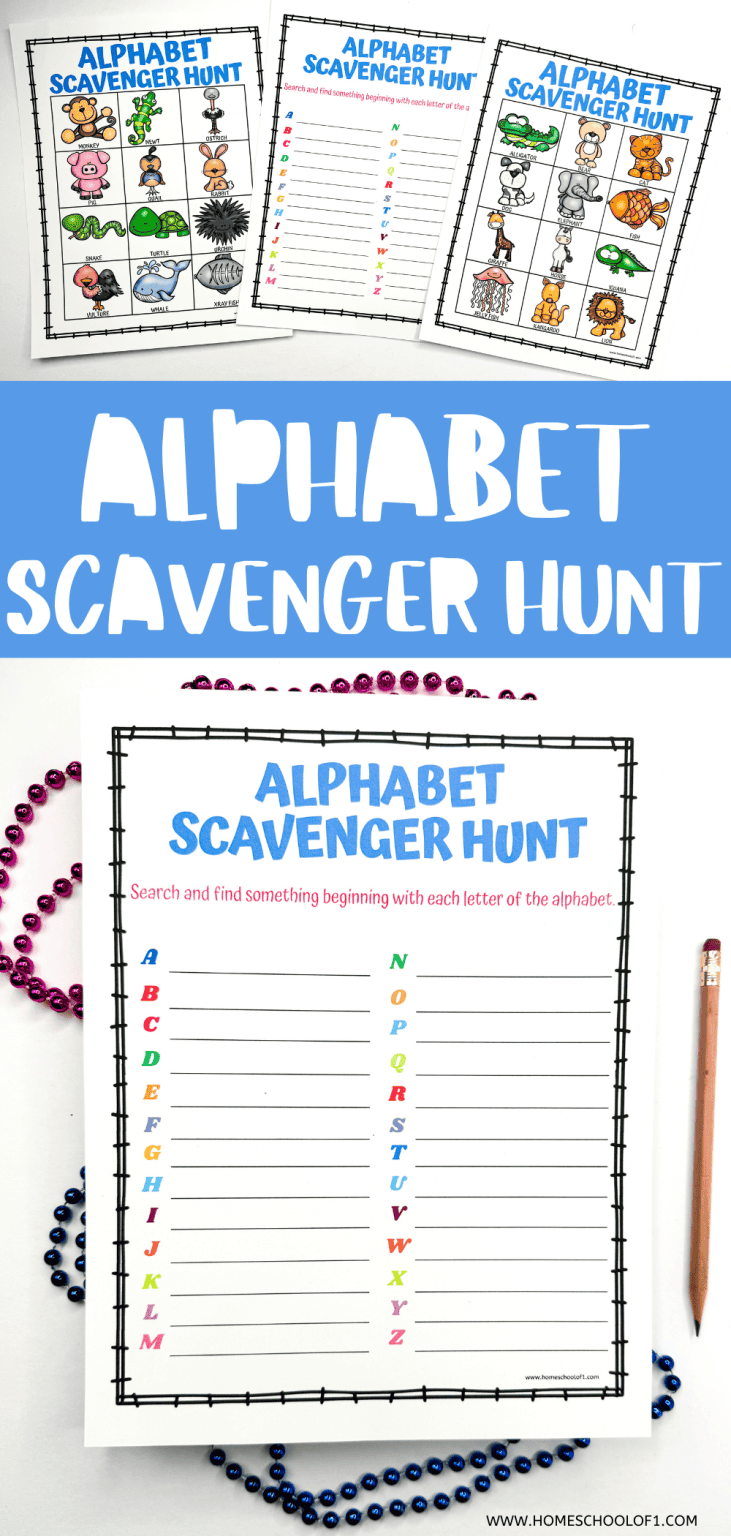 Free Alphabet Scavenger Hunt Printable