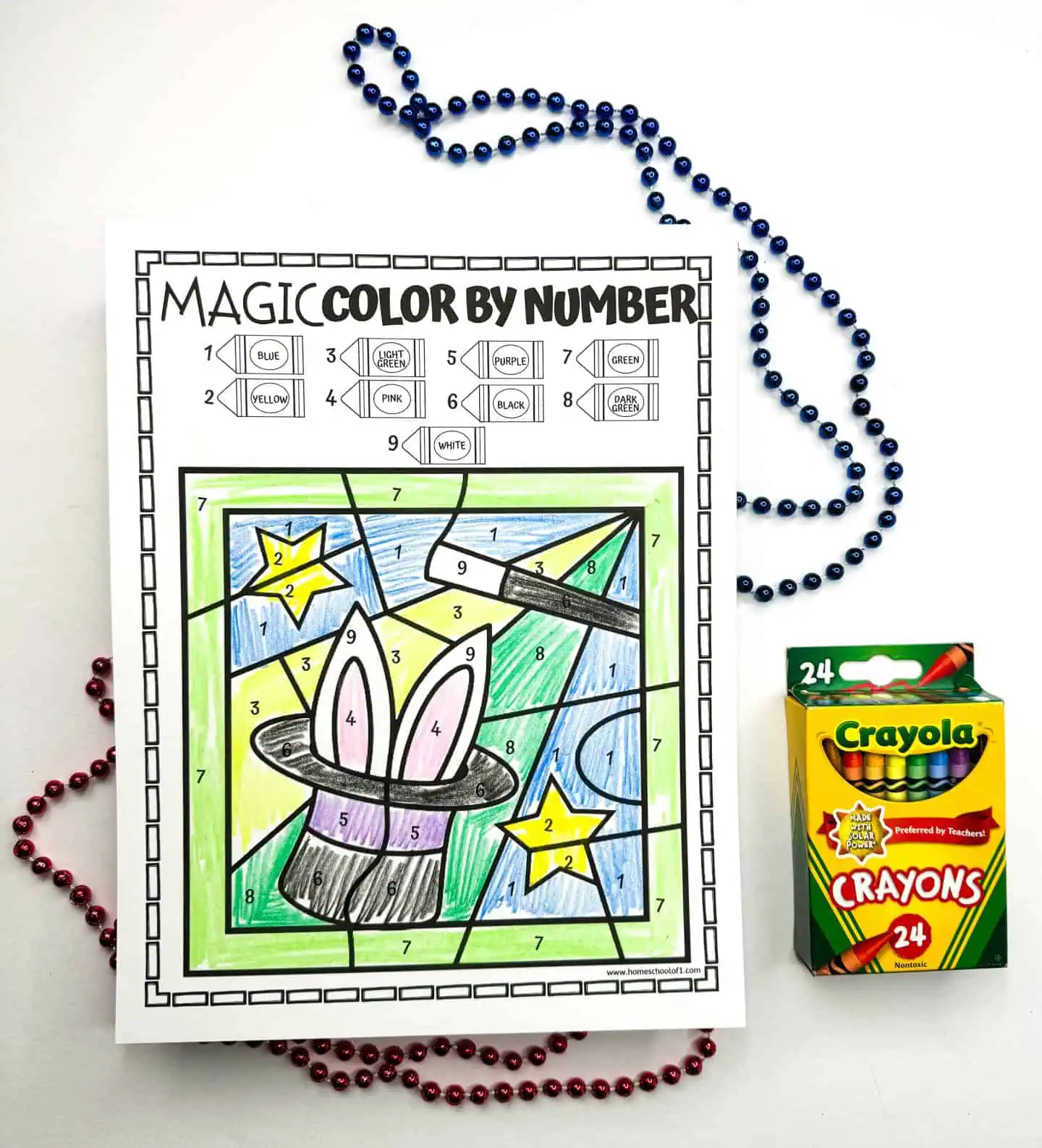 9 Free Magic Color By Number Worksheets