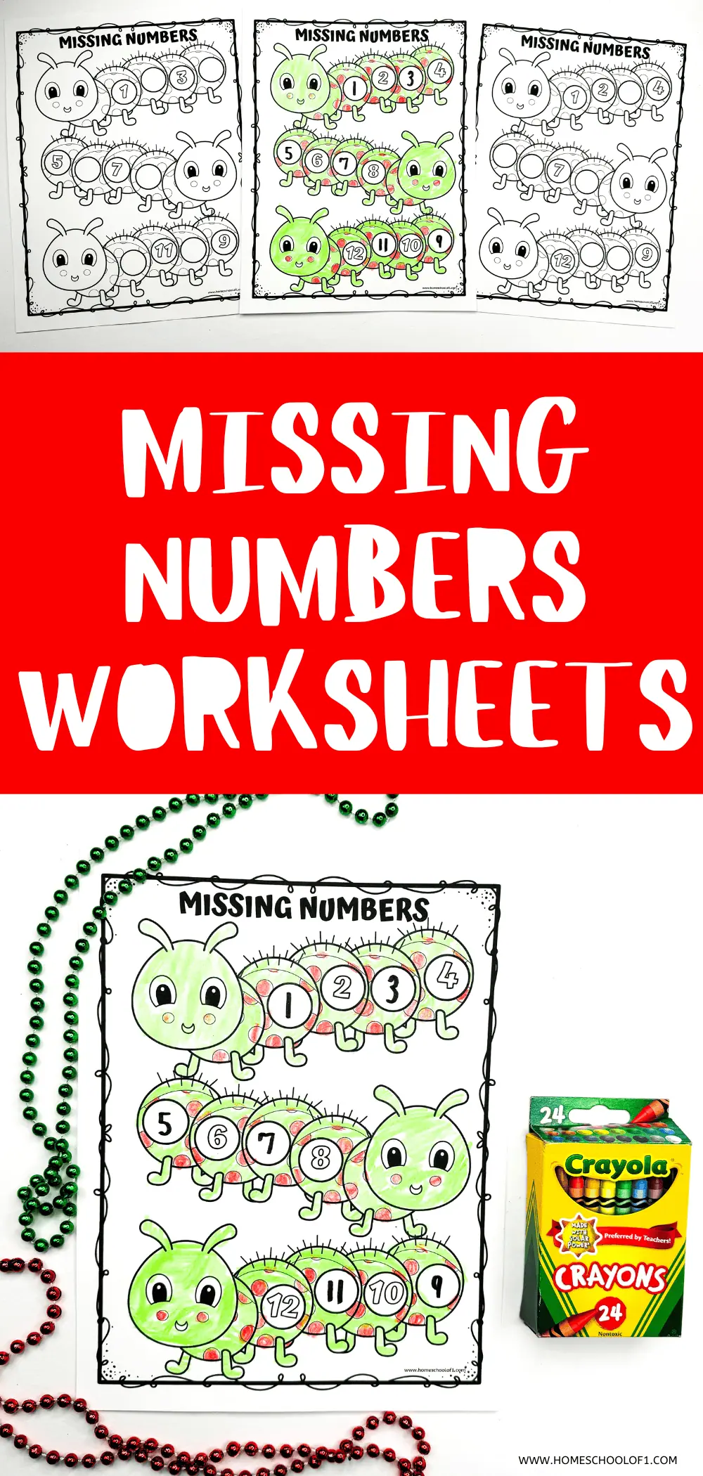 Free Printable Missing Numbers Worksheet