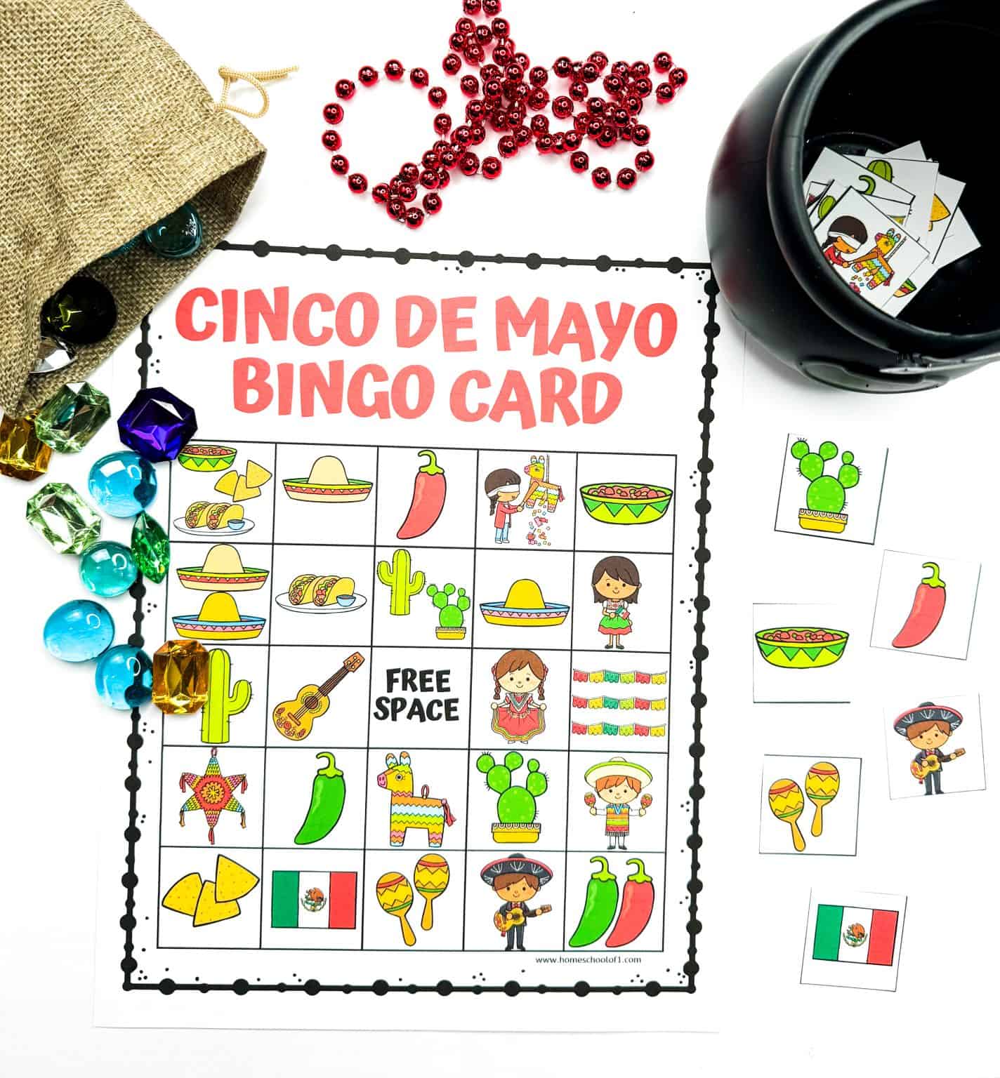 Free Printable Cinco de Mayo Bingo Game for Kids