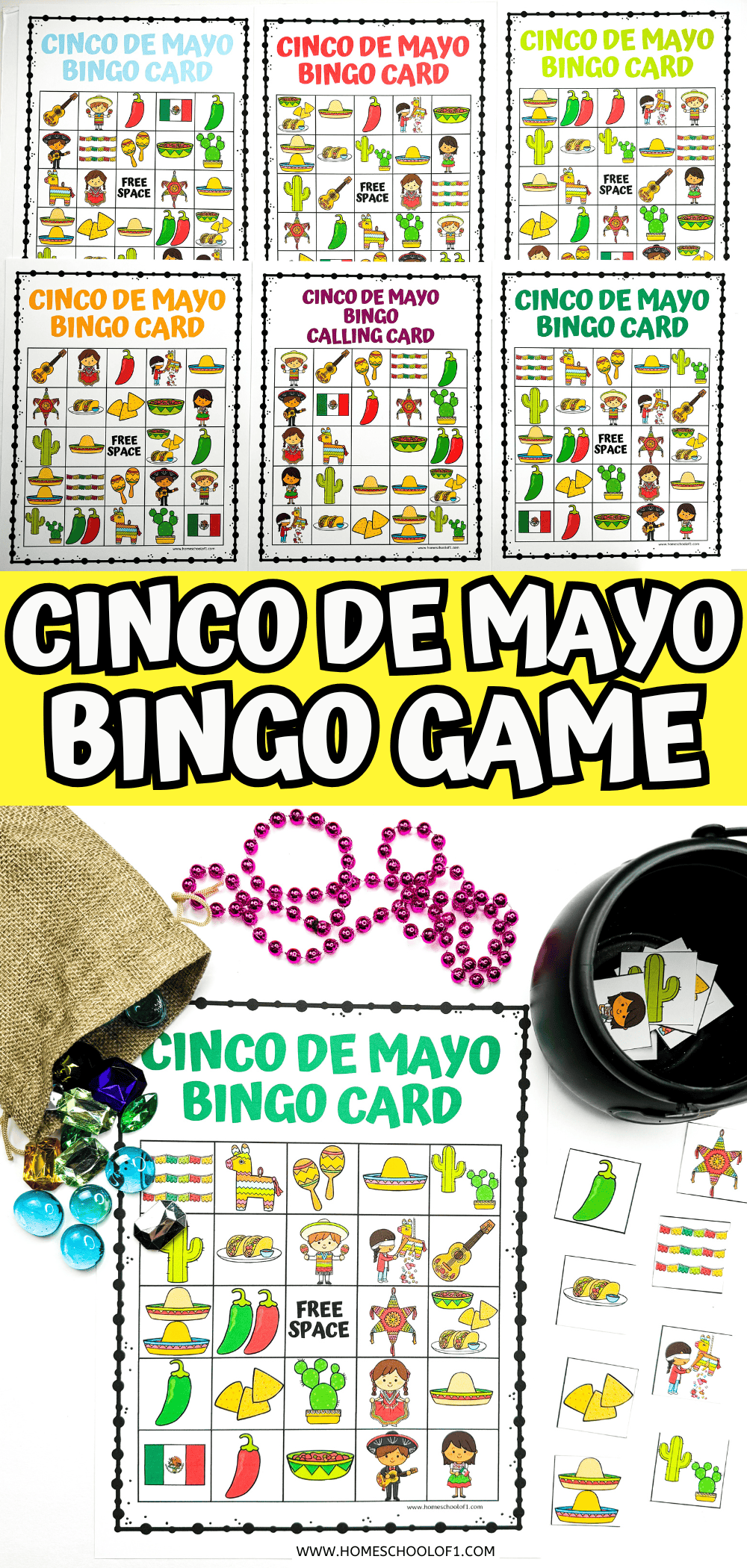 Free Printable Cinco de Mayo Bingo Game for Kids