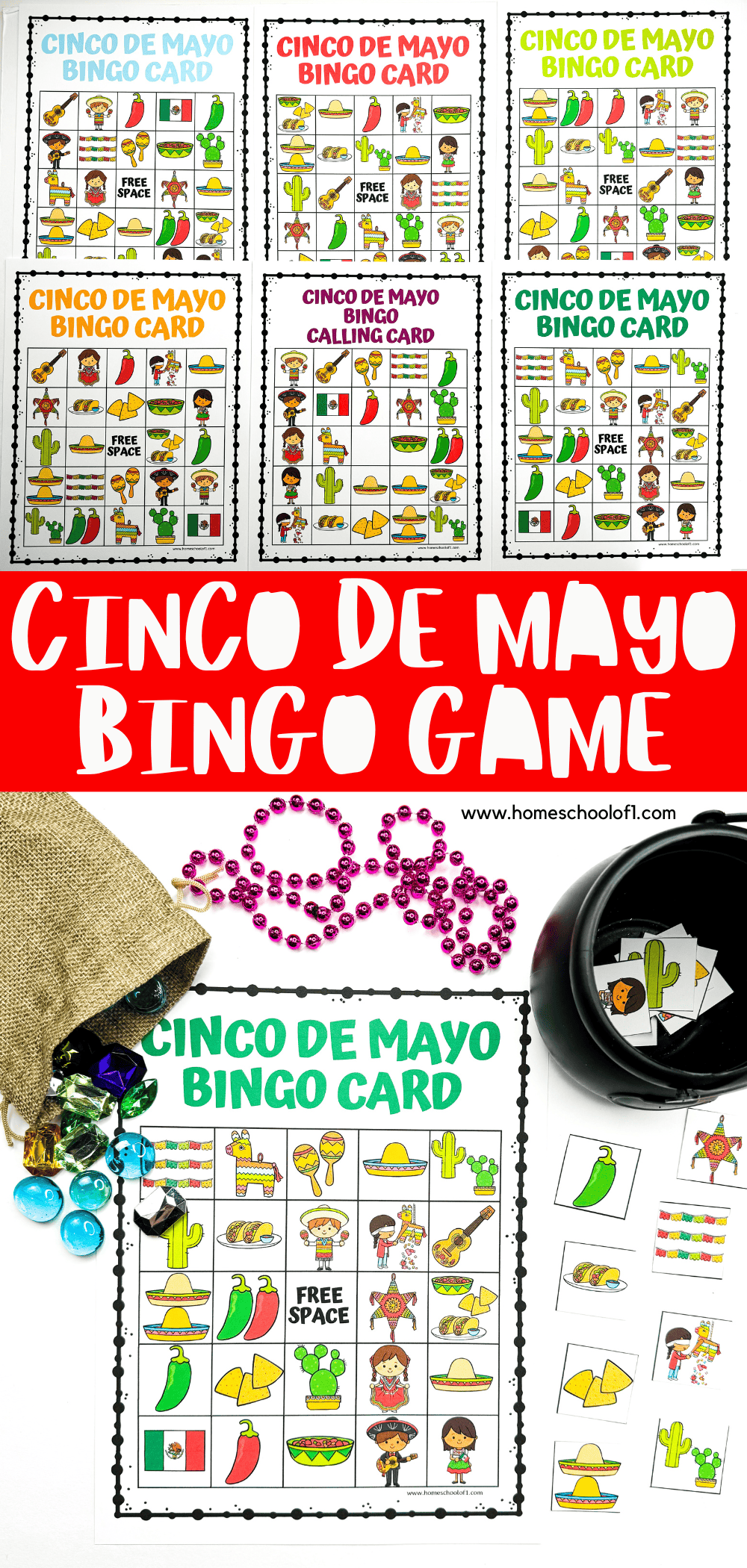 Free Printable Cinco de Mayo Bingo Game for Kids