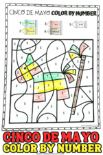 Free Cinco de Mayo Color by Number Worksheets
