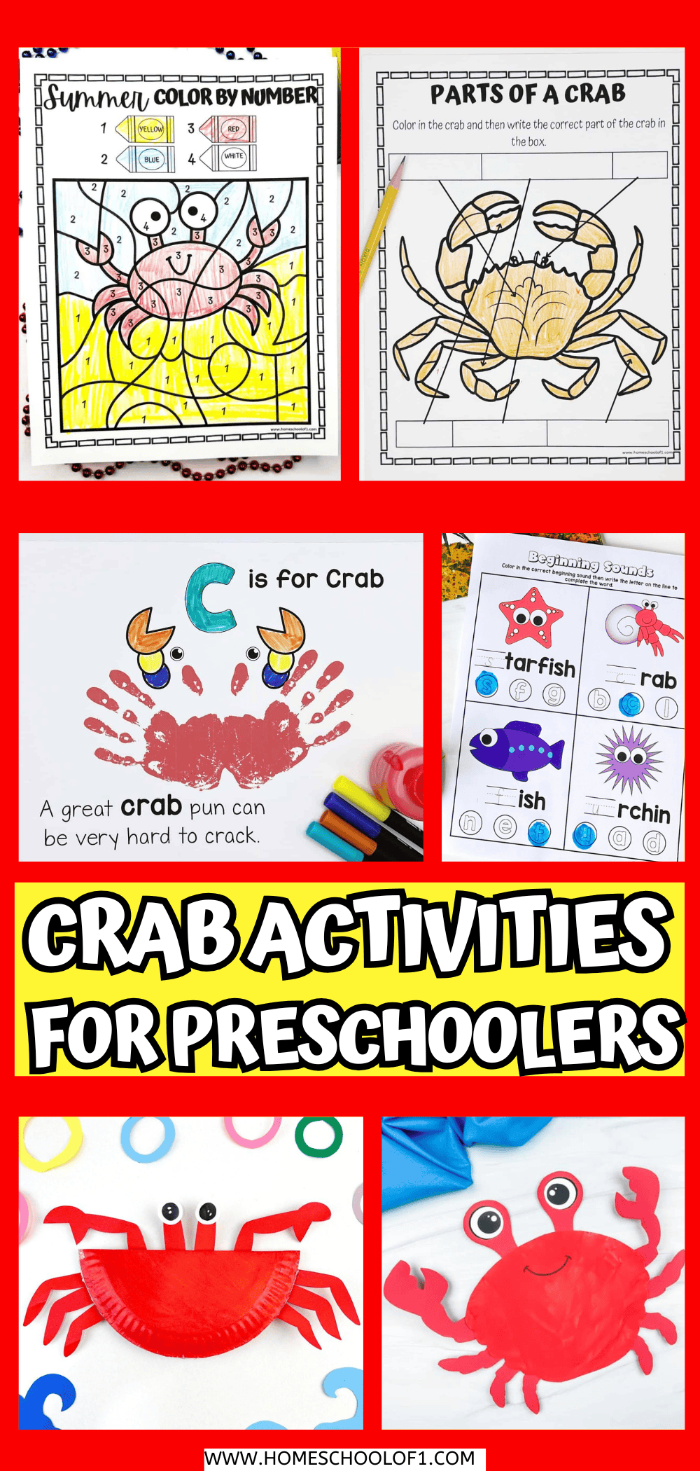 Fun & Easy Crab Activities for Preschoolers