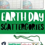 Earth Day Scattergories Free Printable Game
