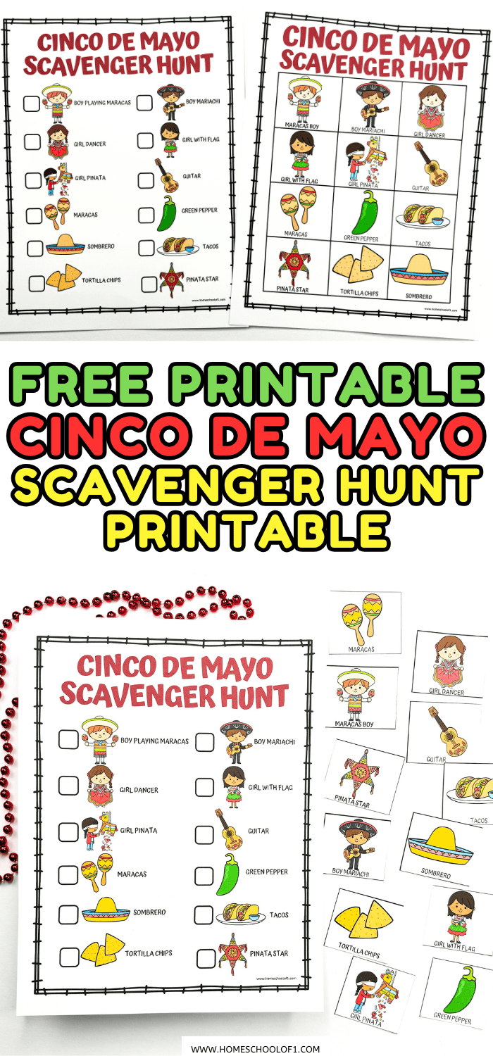 Free Cinco de Mayo Scavenger Hunt Printable for Kids