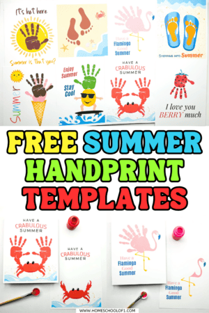 Free Summer Handprint Art for Kids to Create