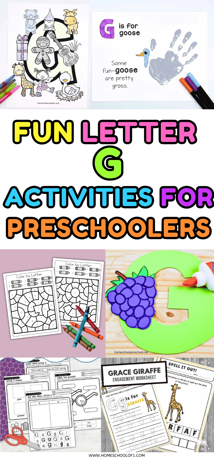 Letter G Activities for Preschoolers | Crafts & Free Worksheets