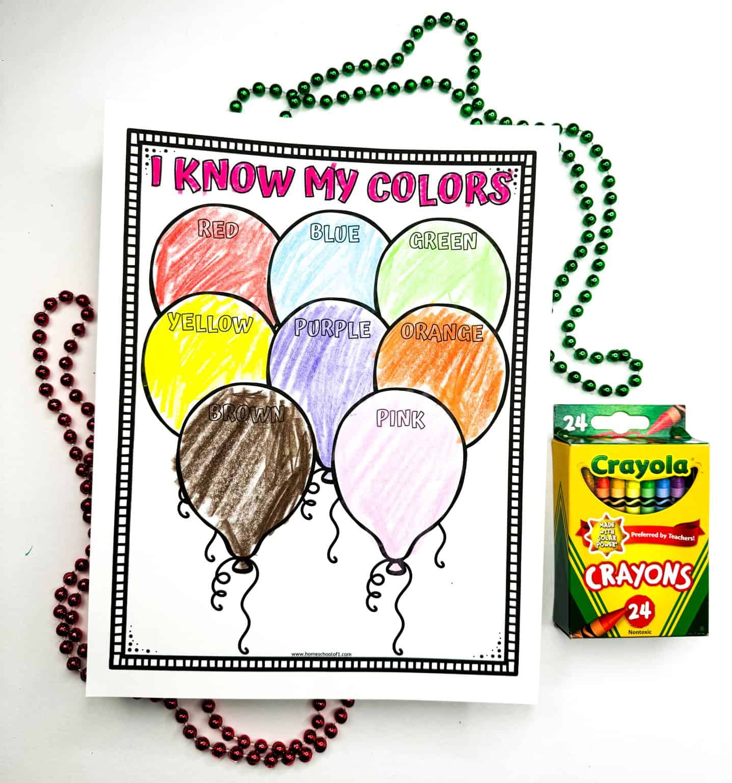 Free I Know My Colors Worksheet | Fun Color Learning