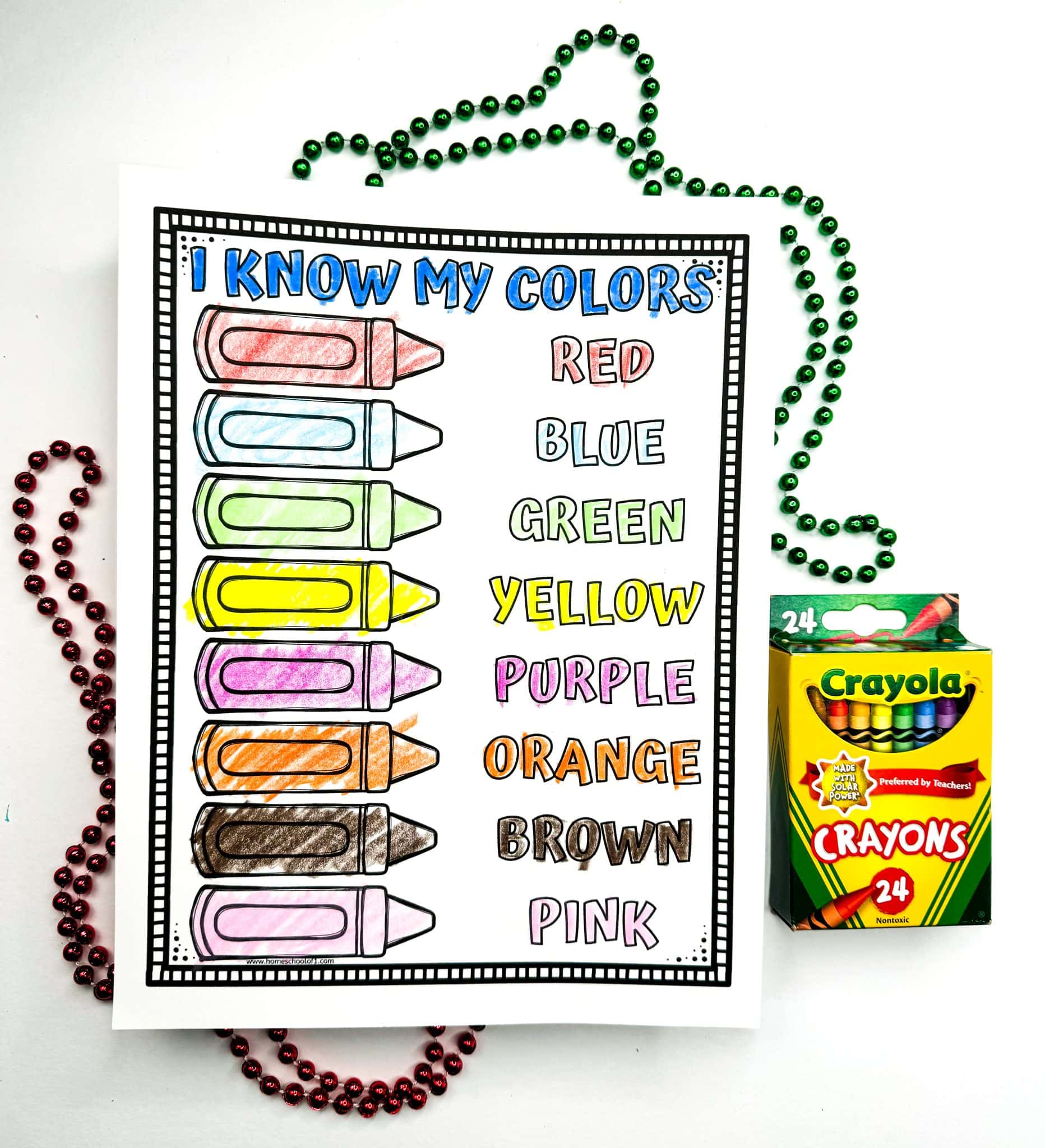 Free I Know My Colors Worksheet | Fun Color Learning