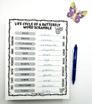 Free Printable Butterfly Worksheets for Kids
