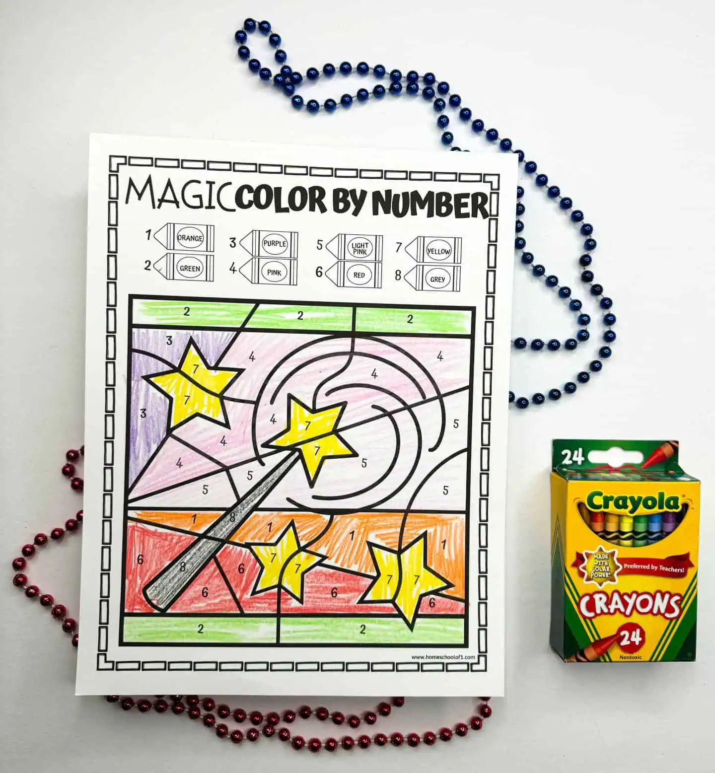 9 Free Magic Color By Number Worksheets