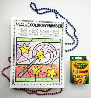 Free Magician Coloring Pages (Color By Number)