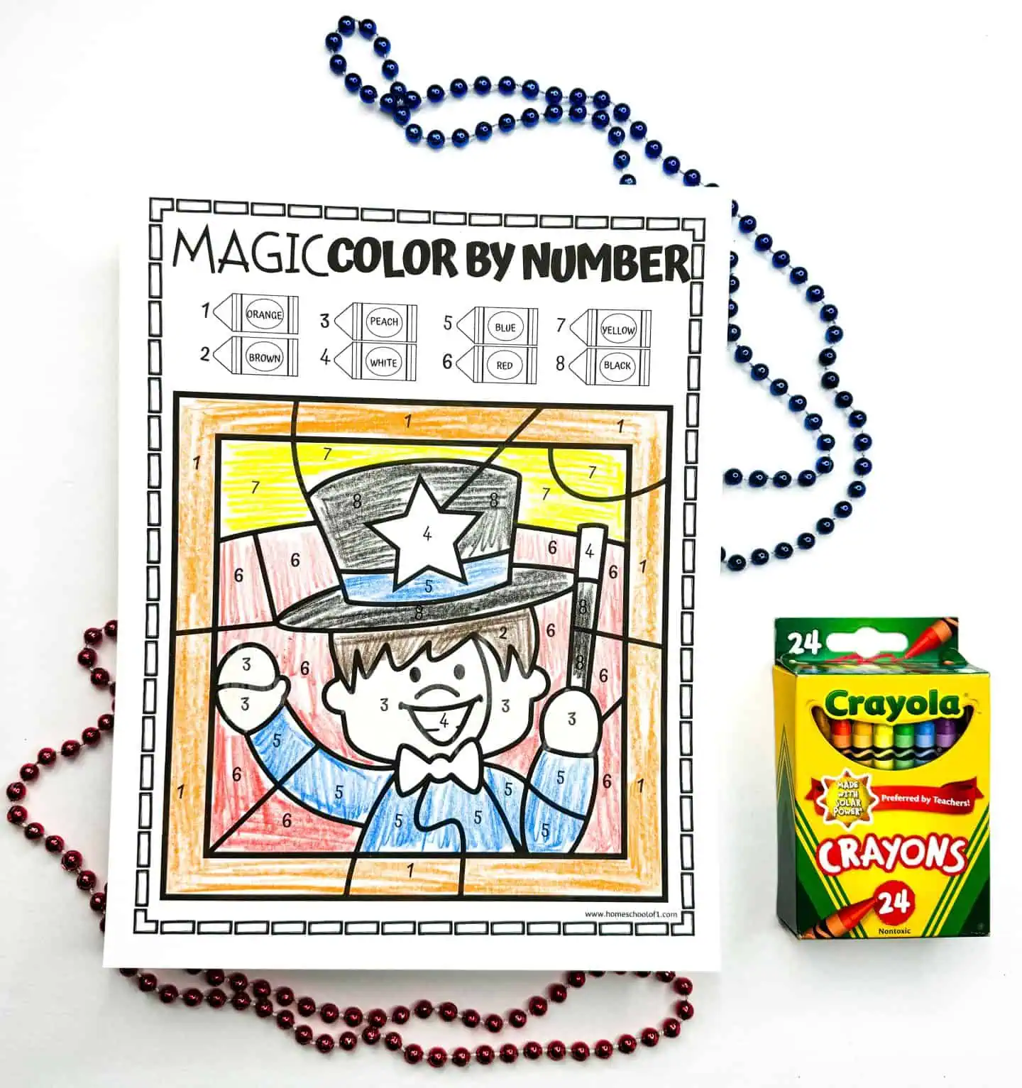 9 Free Magic Color By Number Worksheets
