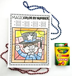 Free Magician Coloring Pages (Color By Number)
