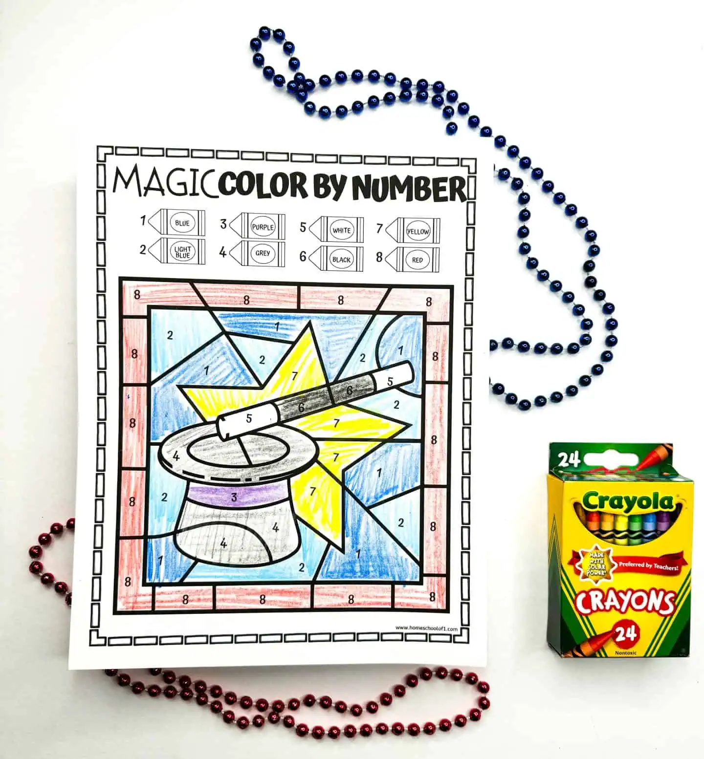 9 Free Magic Color By Number Worksheets