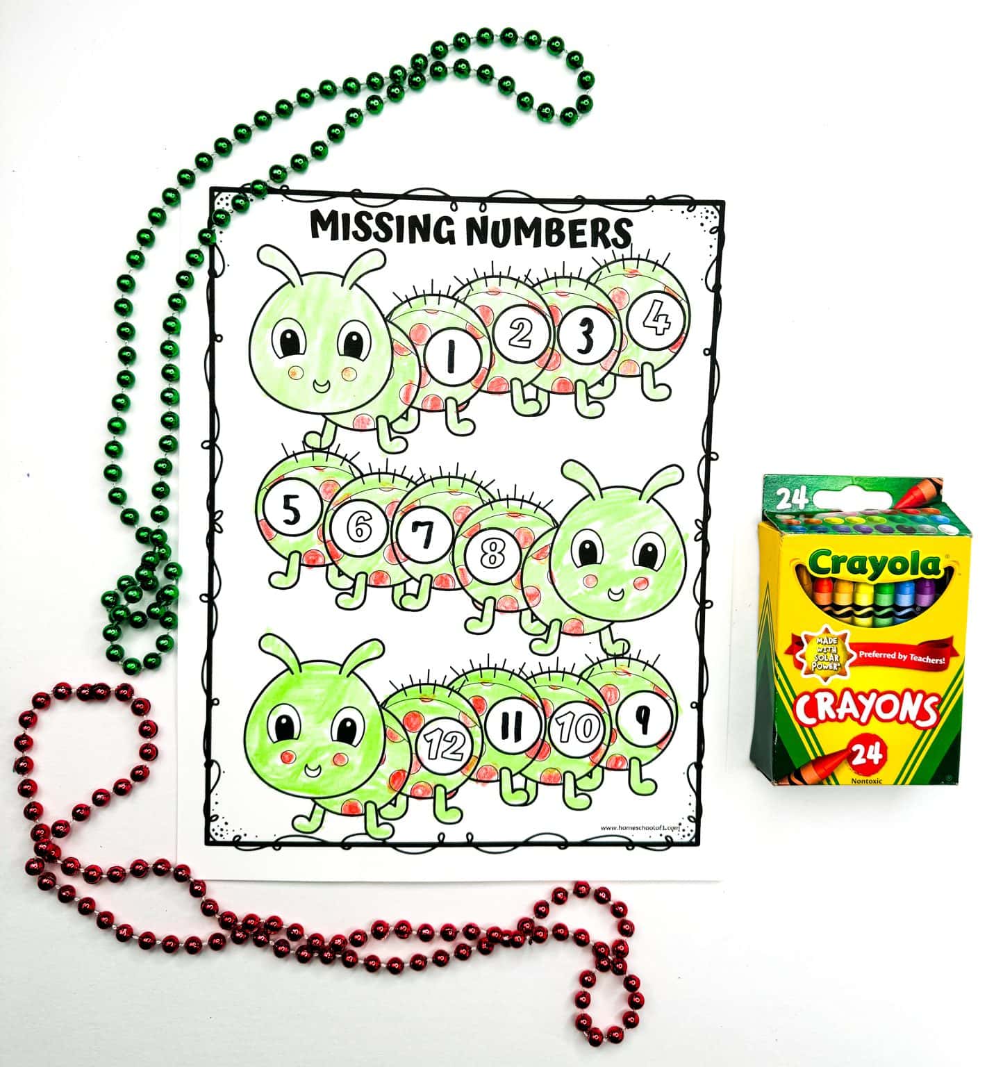 Free Printable Missing Numbers Worksheet