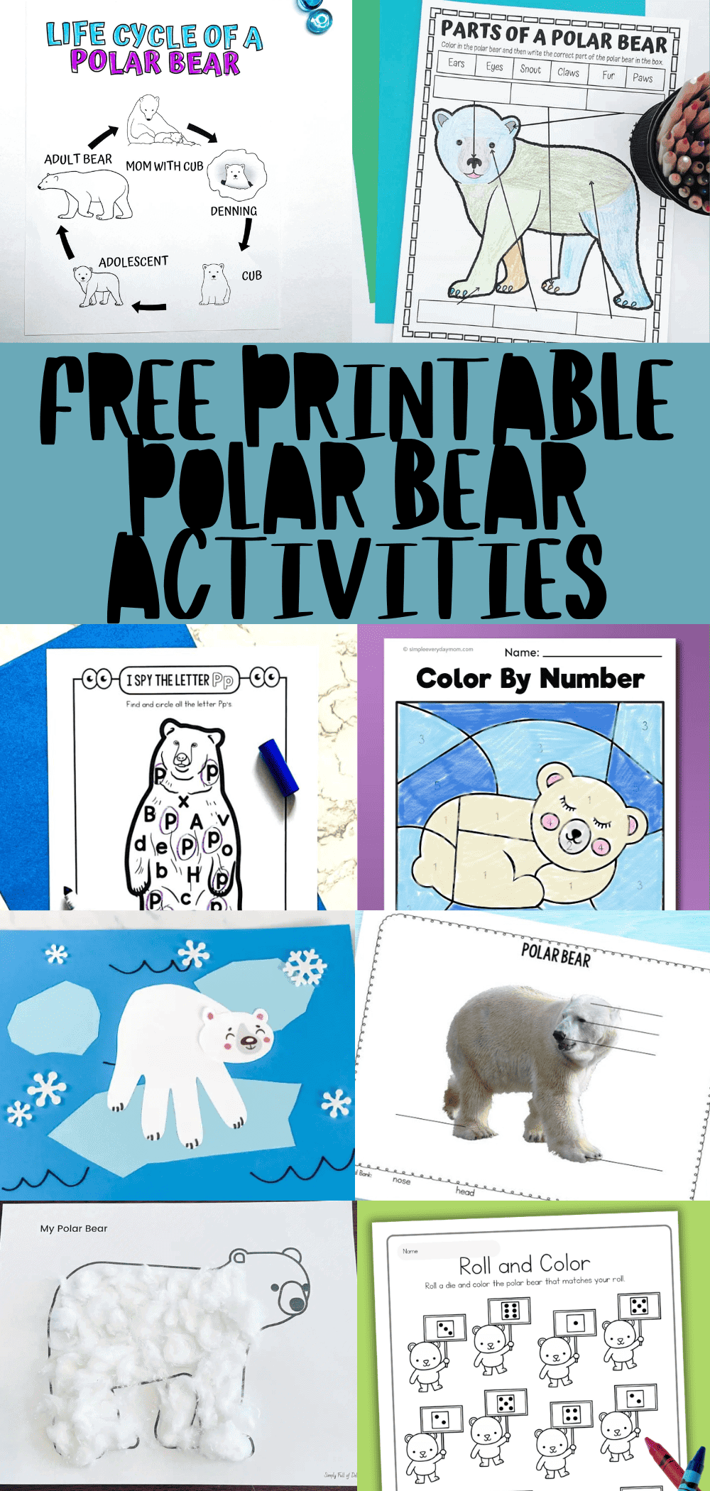 17 Free Polar Bear Activities For Arctic Fun