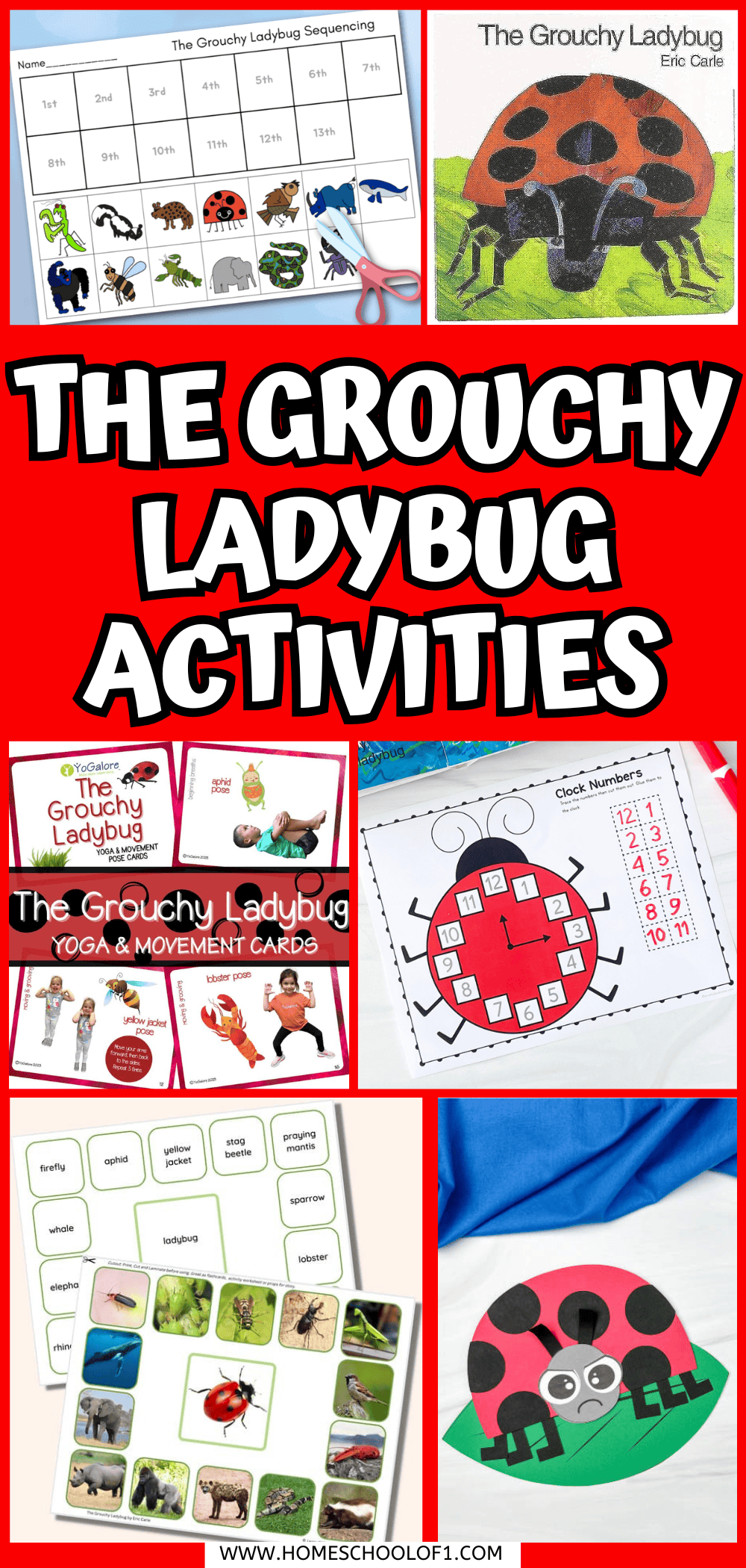 The Grouchy Ladybug Activities and Crafts