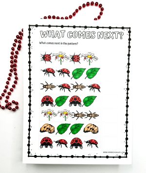 Free Ladybug Math Worksheet for Preschool Counting