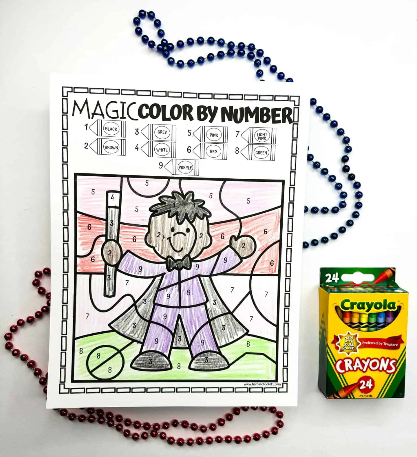 9 Free Magic Color By Number Worksheets