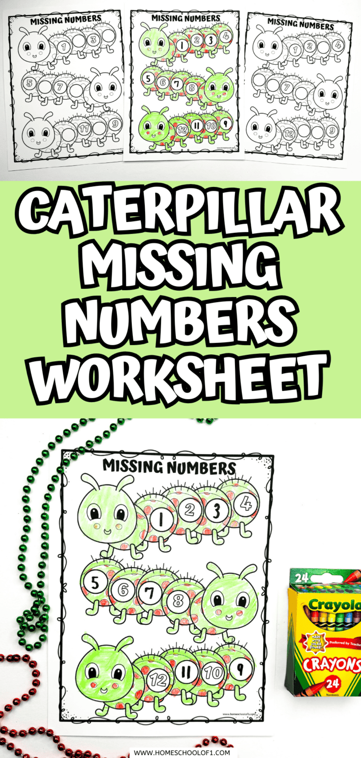 Free Printable Missing Numbers Worksheet