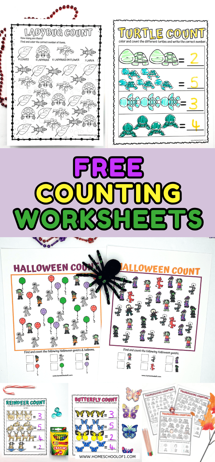 31 Free Printable Counting Worksheets | Count to 10