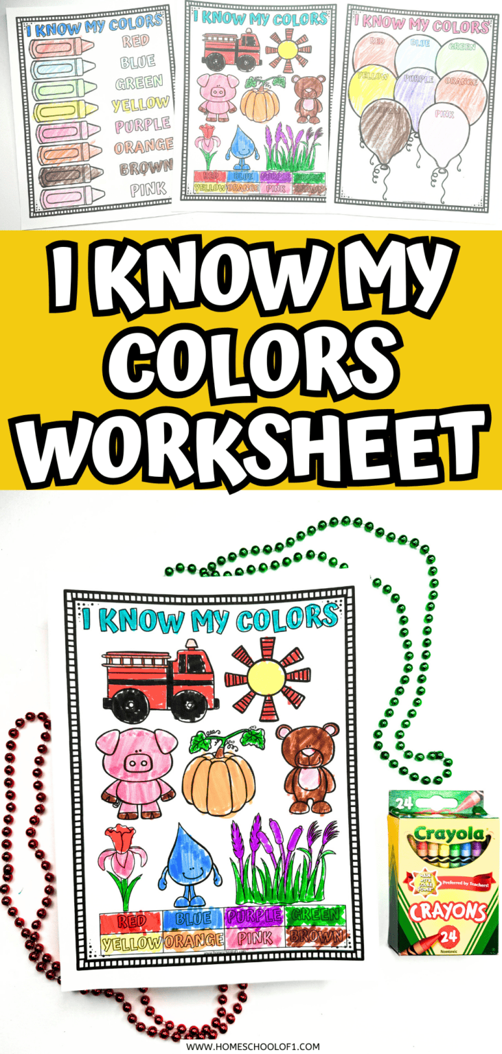 Free I Know My Colors Worksheet | Fun Color Learning