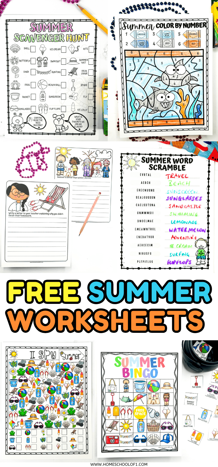 41 Free Summer Printables for Kids of All Ages