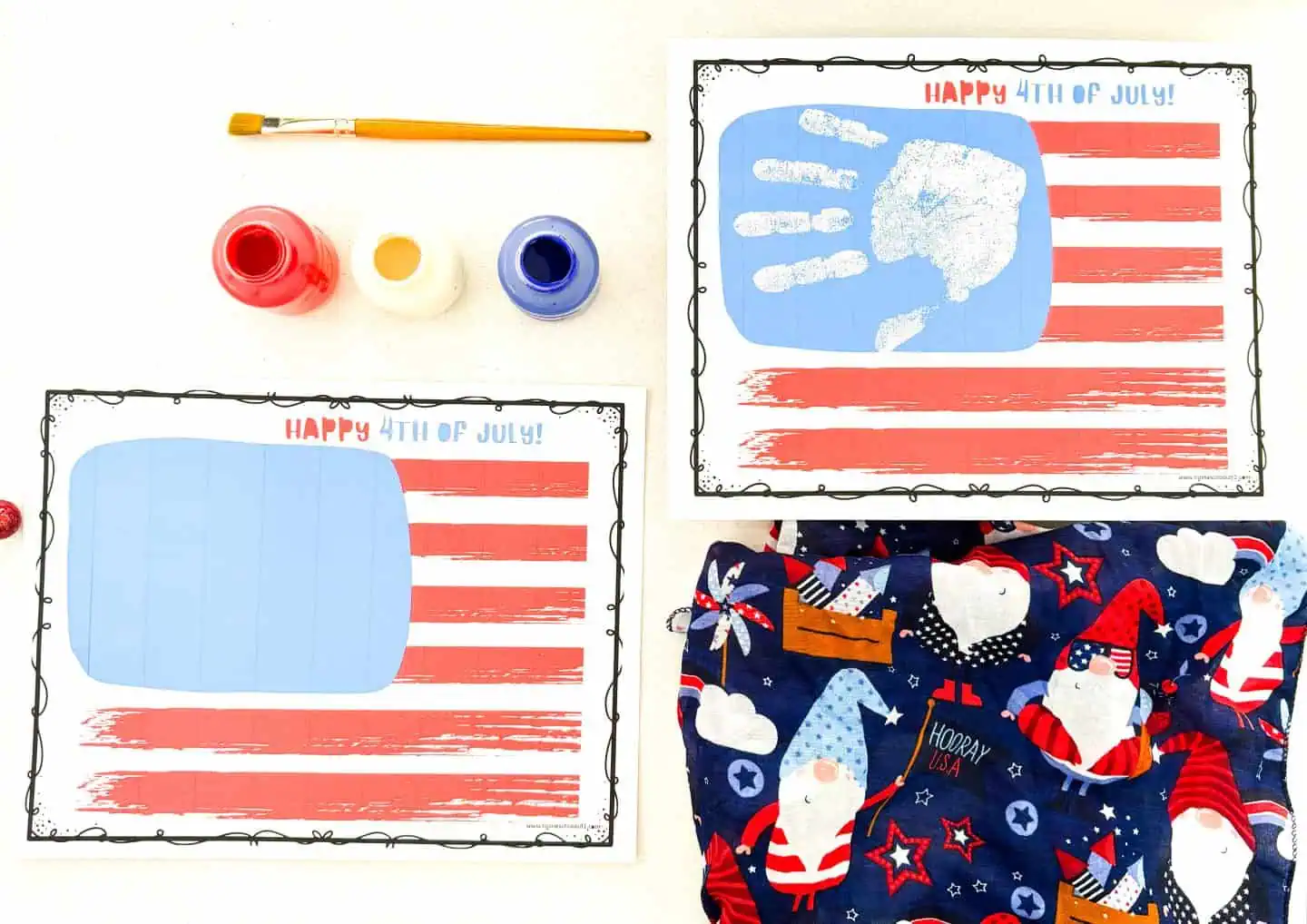 Fun and Easy 4th of July Handprint Art Printables for Kids