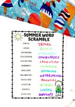 Free Printable Summer Word Scramble for Kids