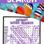 August Word Search (Free Printable Game)