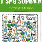 I Spy Summer (3 Free Printables)