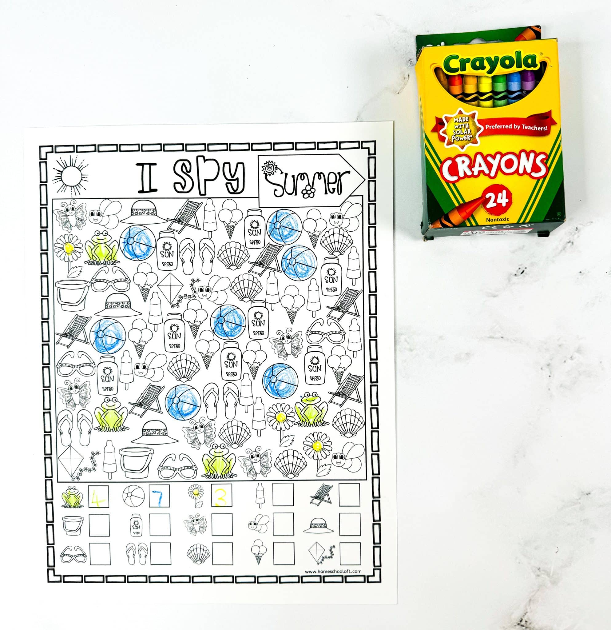 I Spy Summer (3 Free Printables)