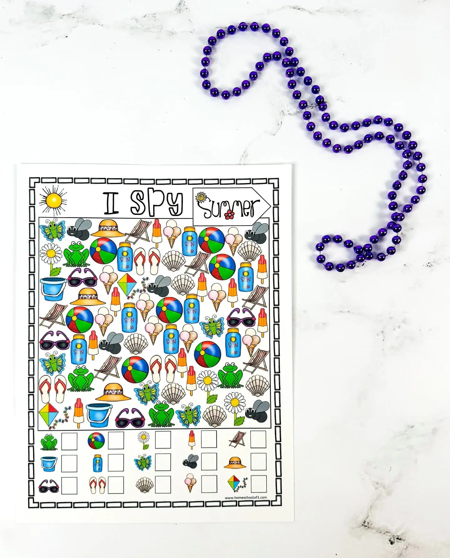 I Spy Summer (3 Free Printables)