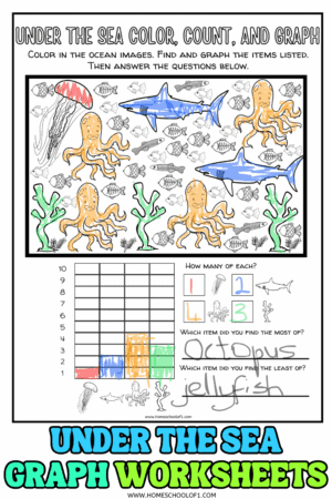 Under the Sea Graphing Worksheet (3 Free Printables)