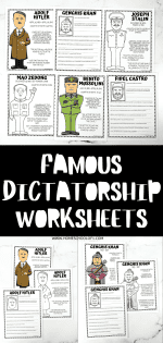 Famous Dictatorship Worksheets