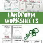 Free Landforms Worksheets For Kids