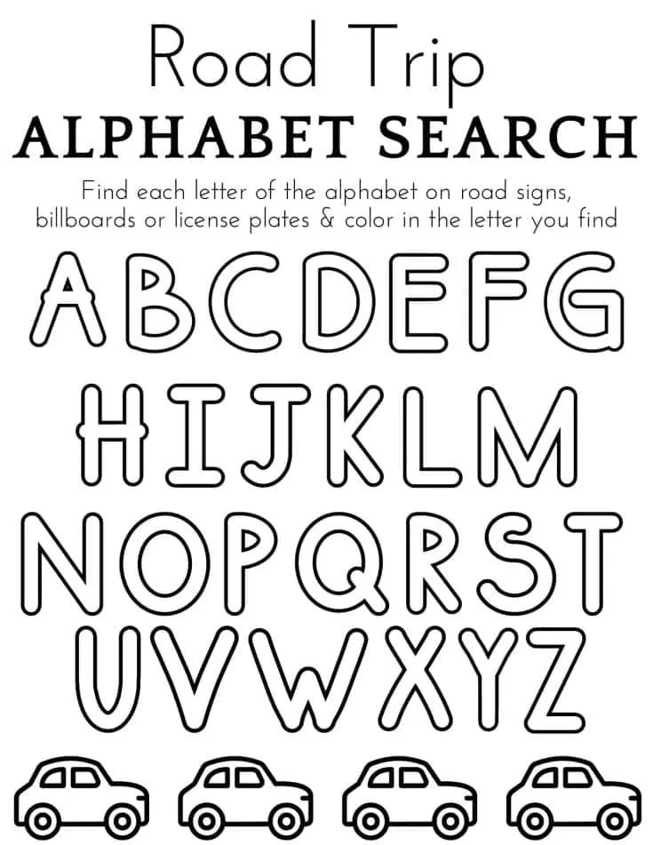 19 Free Printable Road Trip Games